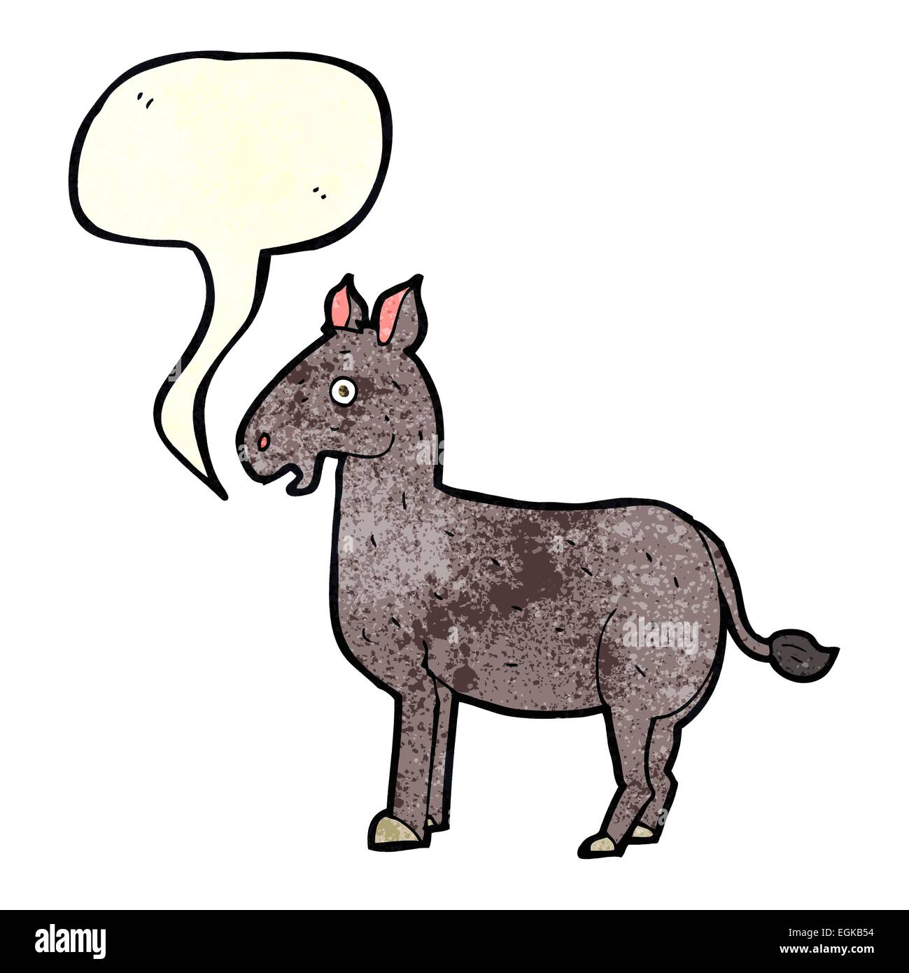 cartoon mule with speech bubble Stock Vector Image & Art - Alamy