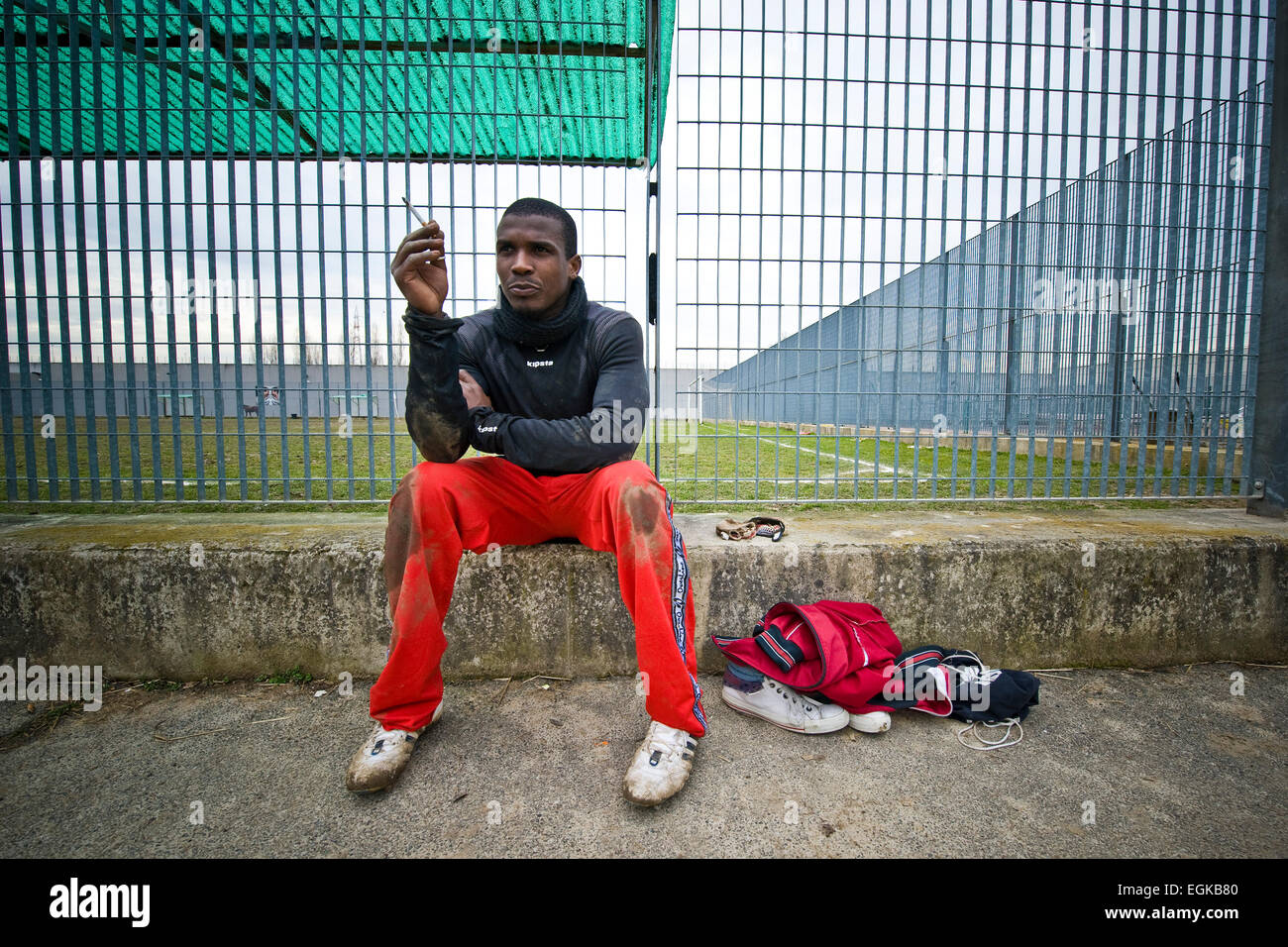 Italy, Bollate prison, Rugby training Stock Photo - Alamy