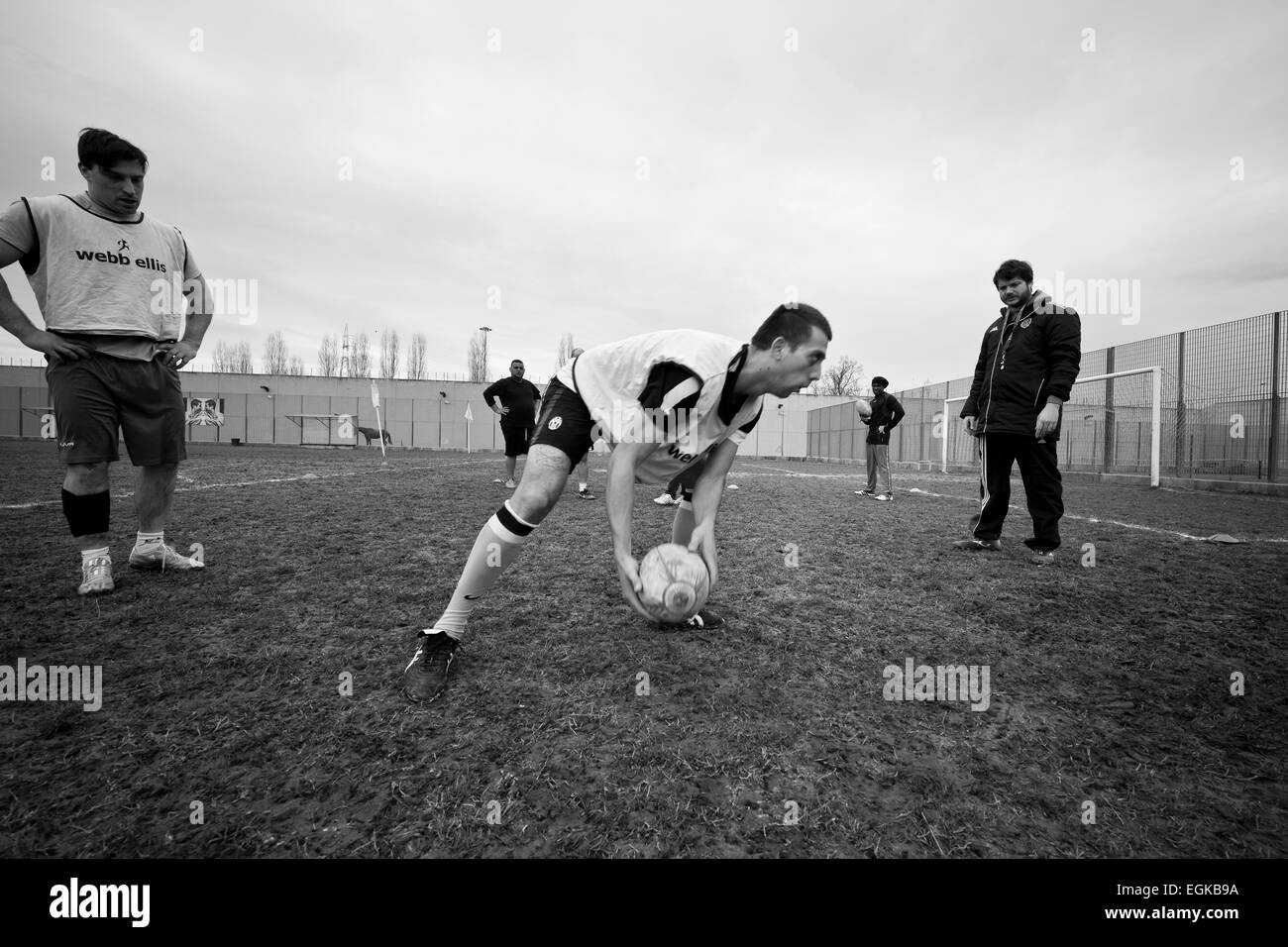 Rugby europe Black and White Stock Photos & Images - Alamy