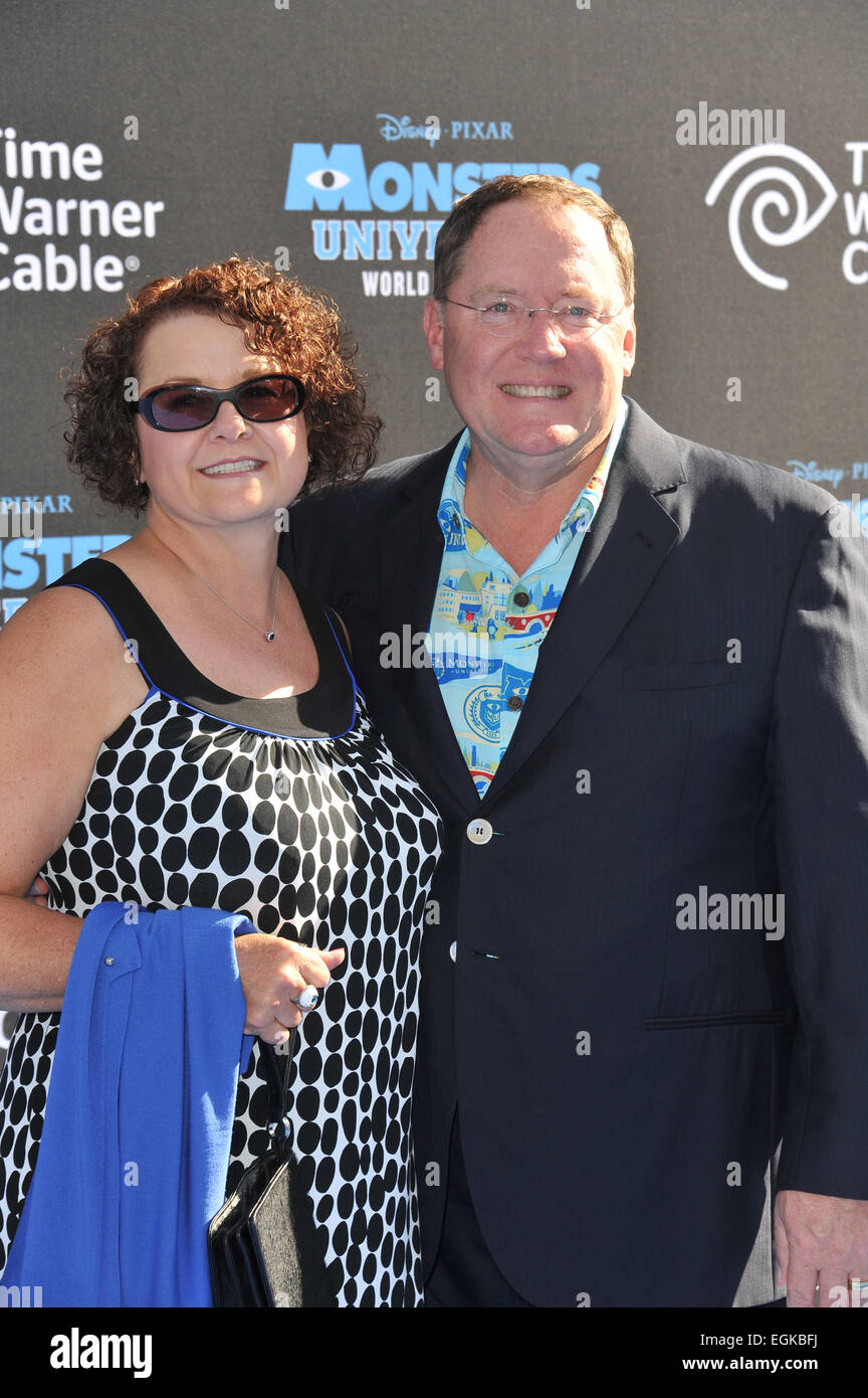 LOS ANGELES, CA - JUNE 17, 2013: Pixar boss John Lasseter at the world ...