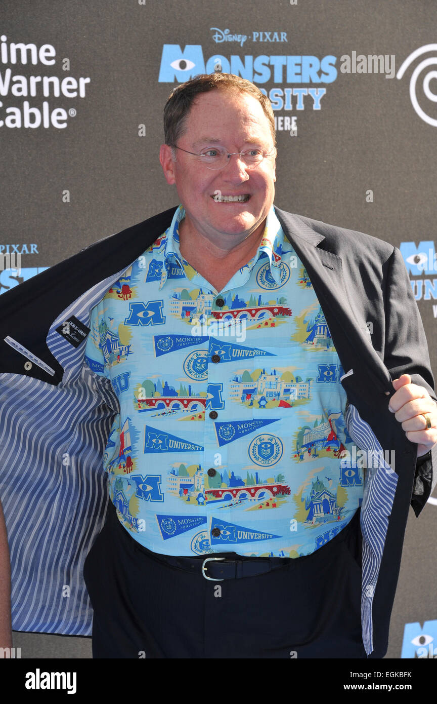 LOS ANGELES, CA - JUNE 17, 2013: Pixar boss John Lasseter at the world ...
