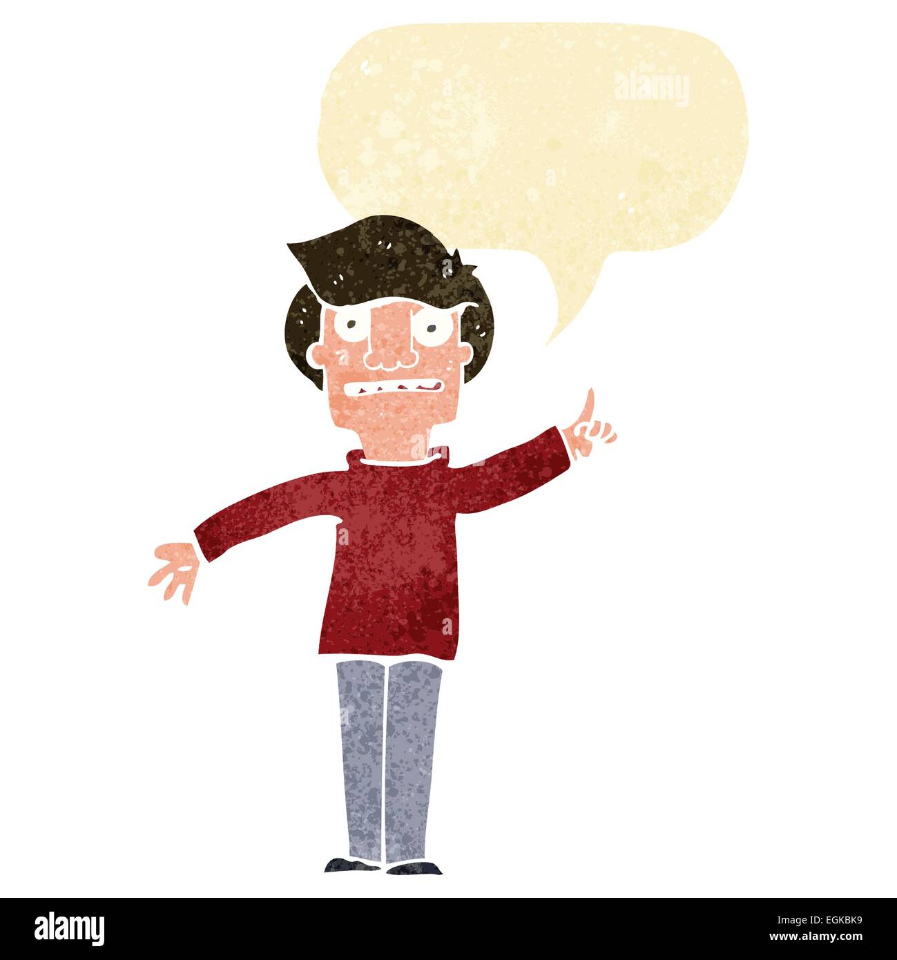 Cartoon man asking question bubble hi-res stock photography and images ...