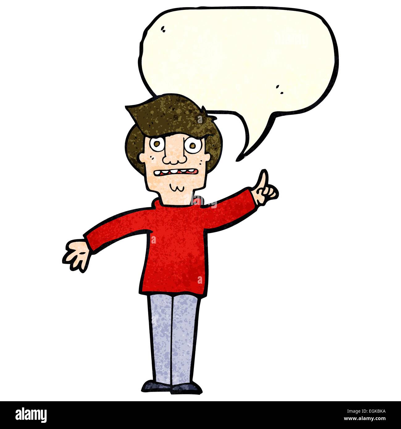 Cartoon Man Asking Question Bubble High Resolution Stock Photography ...