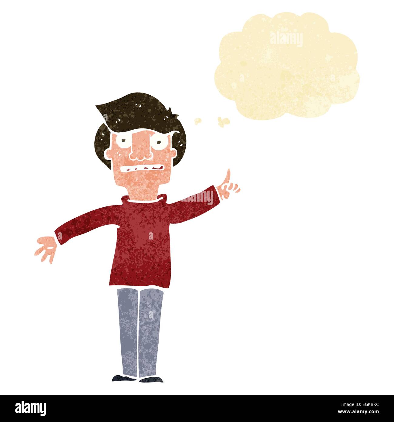 Cartoon man asking question bubble hi-res stock photography and images ...