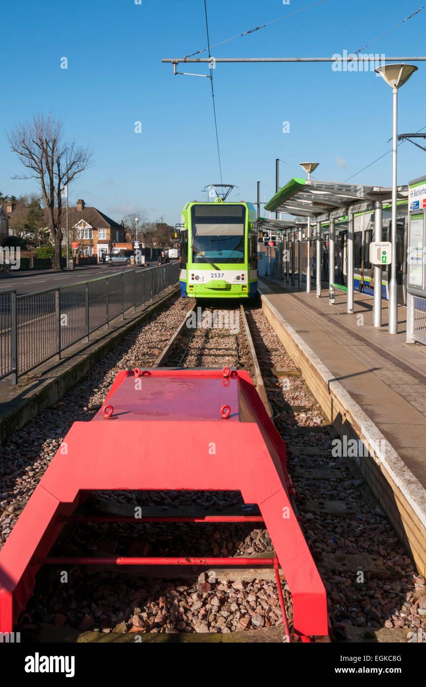 A tram at Beckenham Junction Tramlink station Stock Photo - Alamy