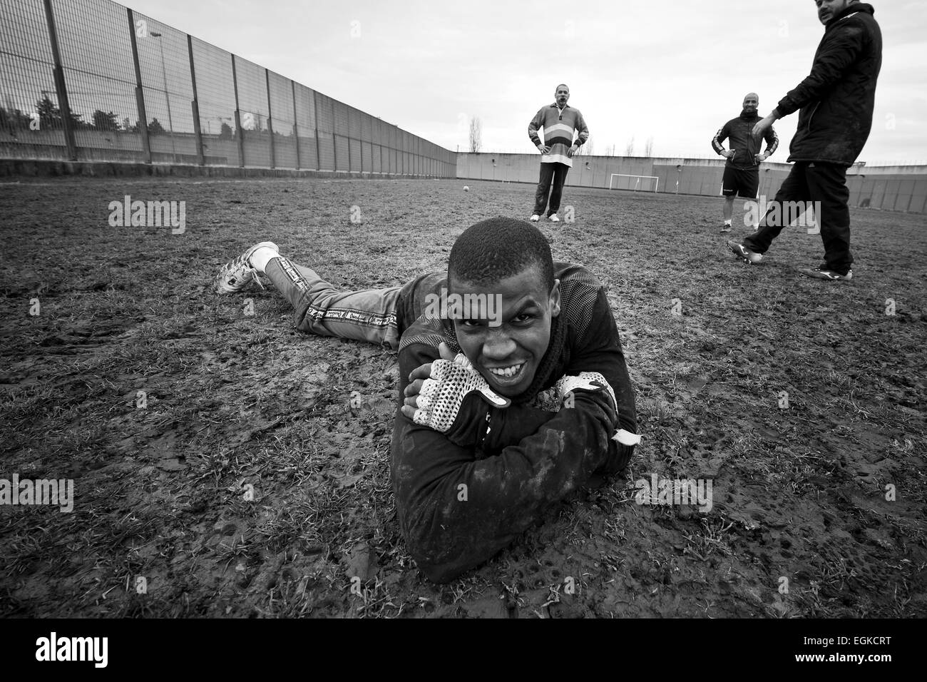 Italy, Bollate prison, Rugby training Stock Photo - Alamy