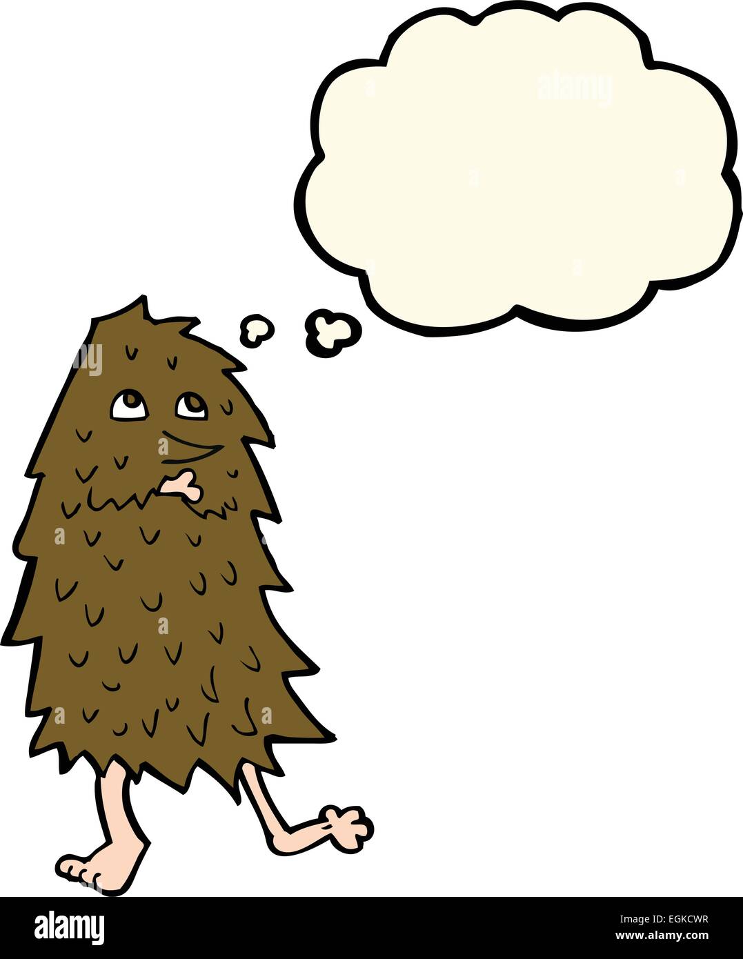 cartoon monster with thought bubble Stock Vector Image & Art - Alamy