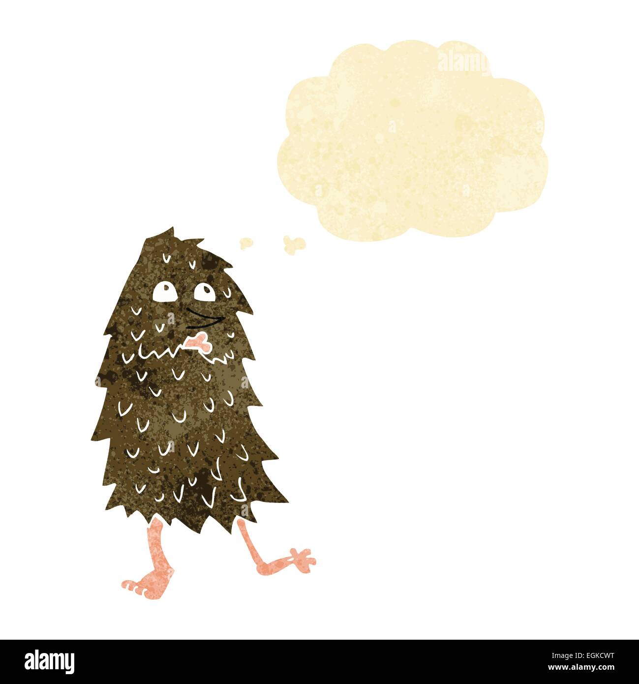 cartoon monster with thought bubble Stock Vector Image & Art - Alamy