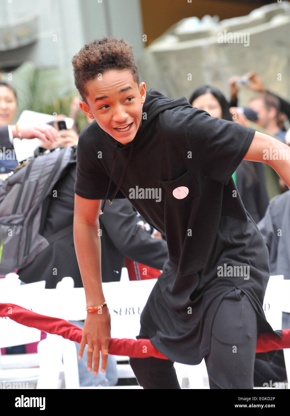 LOS ANGELES, CA - JUNE 6, 2013: Jaden Smith, son of Will Smith & Jada ...