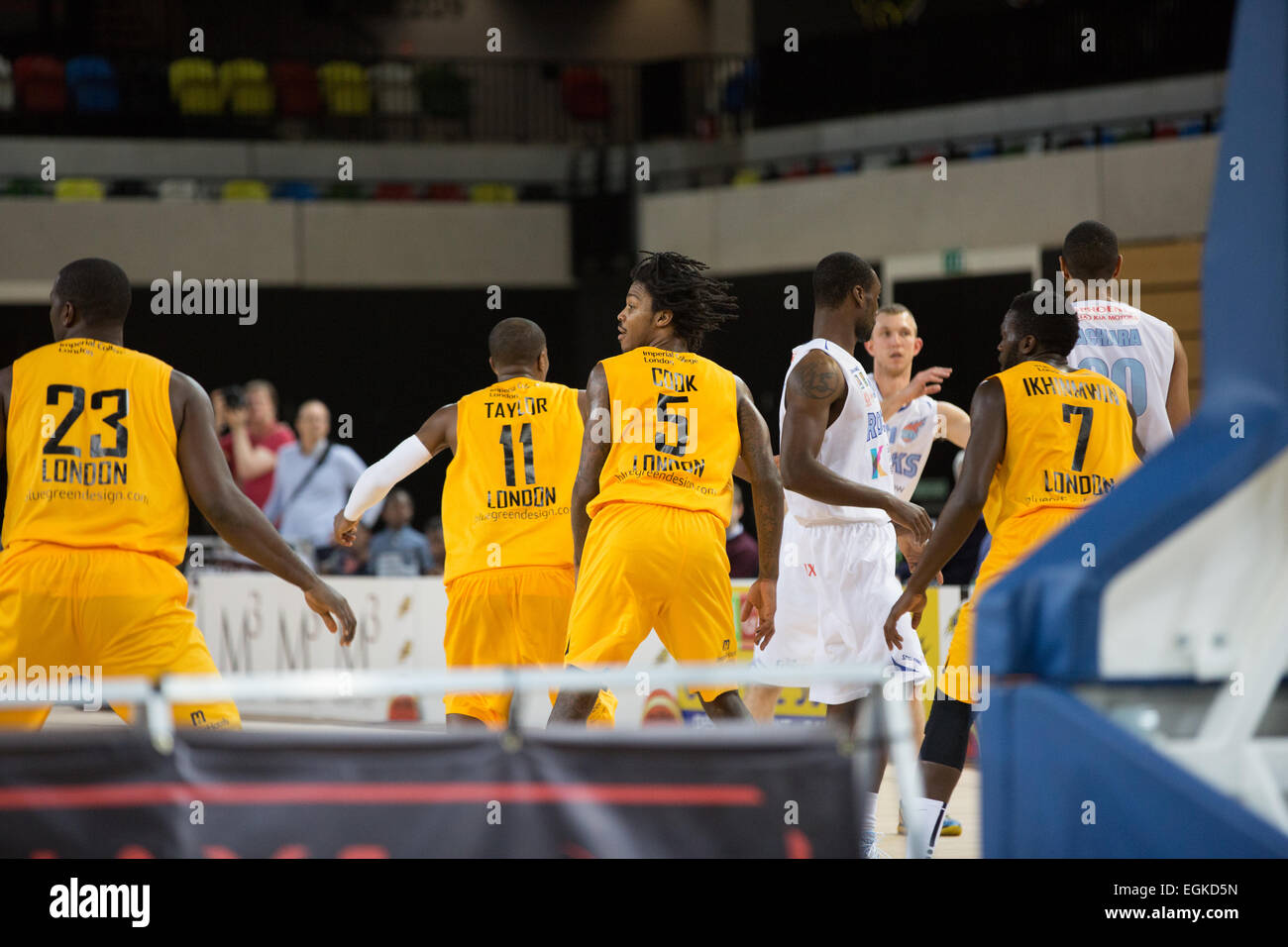 The London Lions basketball team suffer a narrow 8 point defeat at home ...
