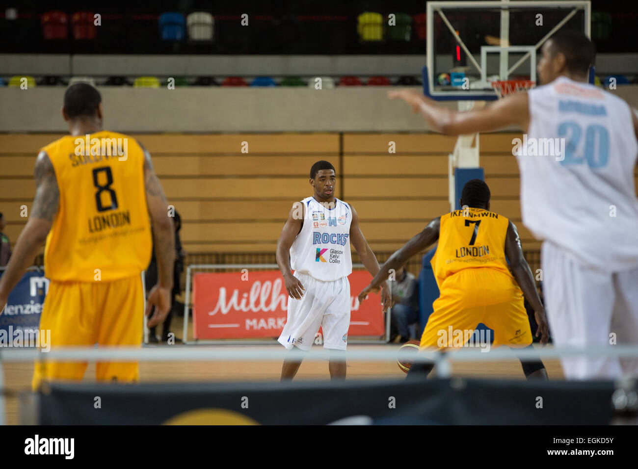 The London Lions basketball team suffer a narrow 8 point defeat at home ...