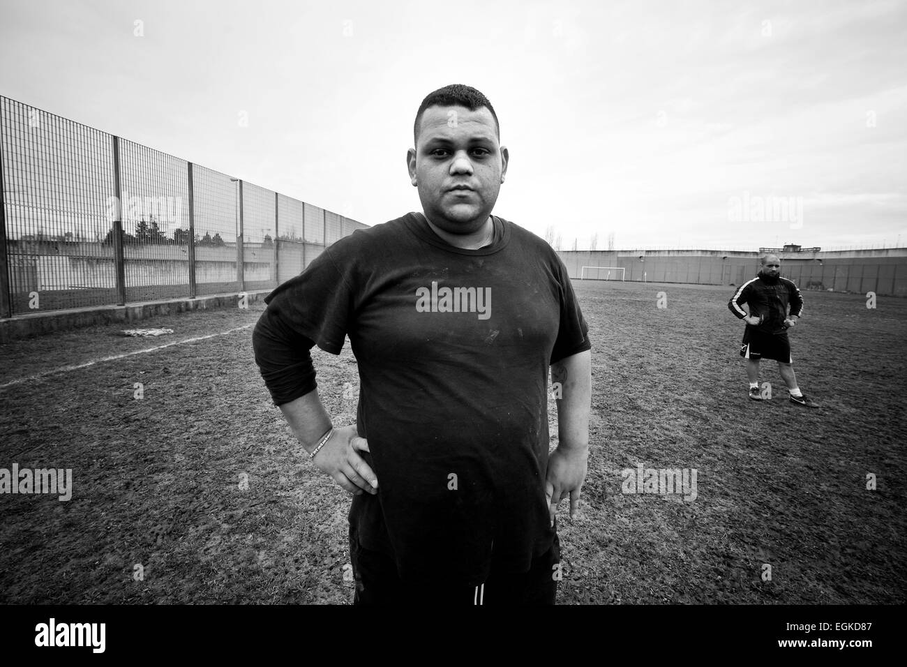 Italy, Bollate prison, Rugby training Stock Photo - Alamy