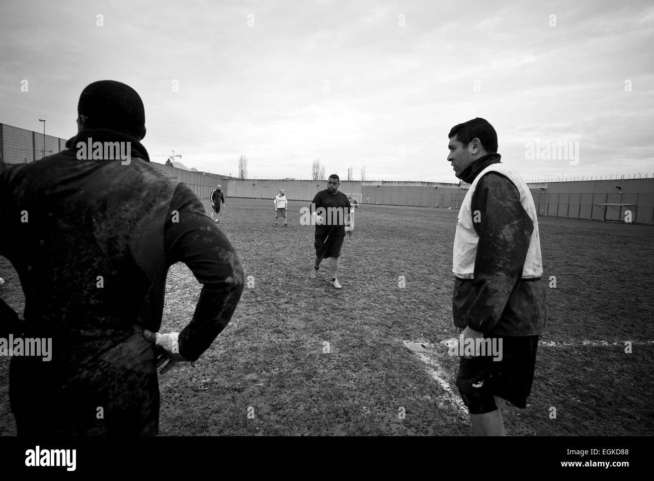 Italy, Bollate prison, Rugby training Stock Photo - Alamy