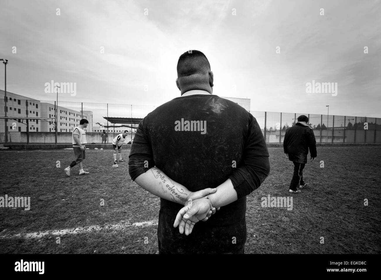 Italy, Bollate prison, Rugby training Stock Photo - Alamy