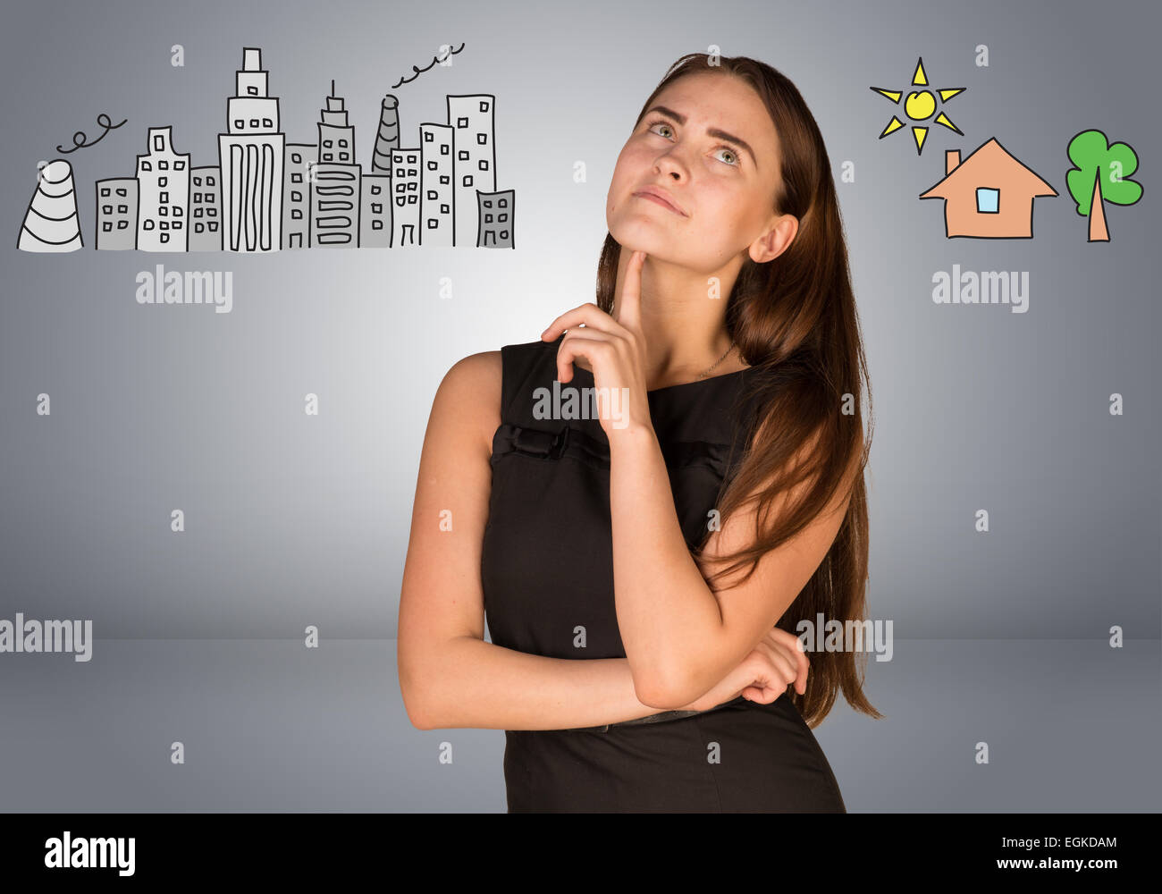 Young woman making high hi-res stock photography and images - Alamy