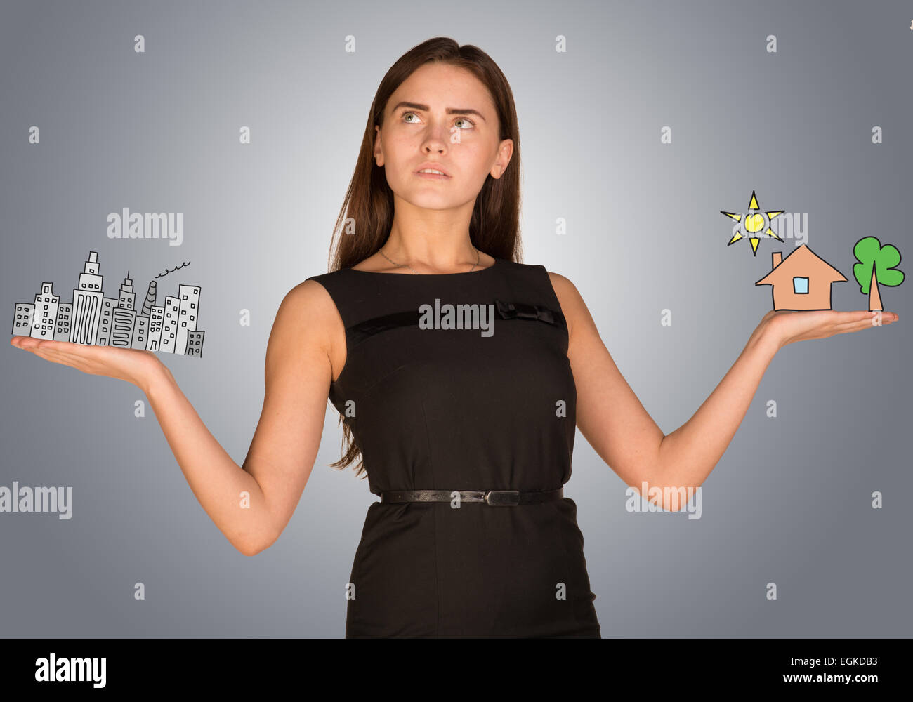 Woman making choice hi-res stock photography and images - Alamy