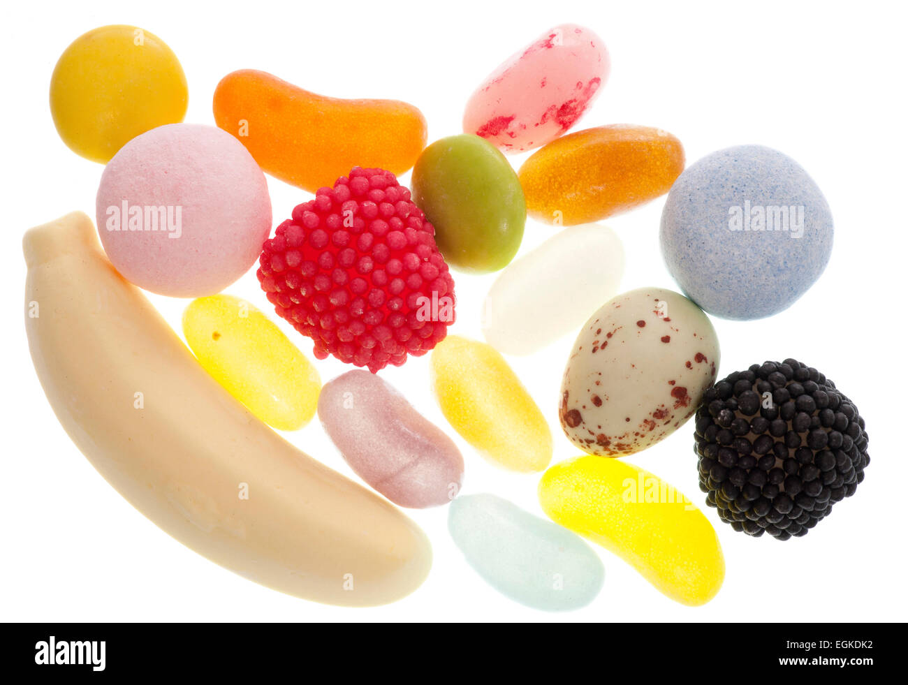 mixture of sweets isolated cutout Stock Photo - Alamy