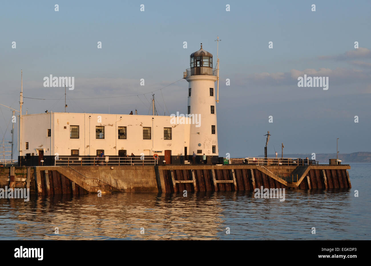 Scarborough Lighthouse Scarborough North Yorkshire England Stock Photo ...