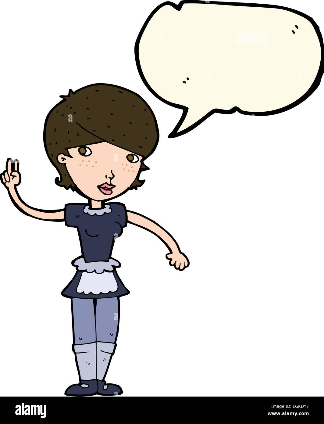 Cartoon waitress taking order Stock Vector Images - Alamy
