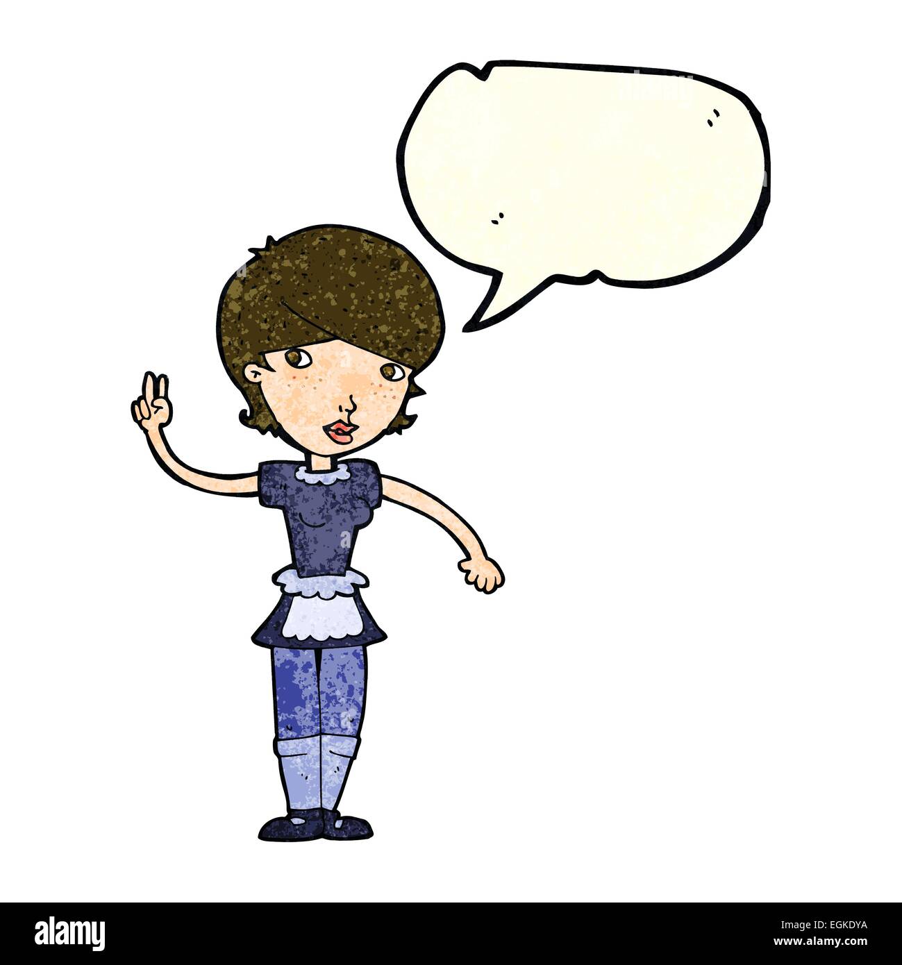 Cartoon waitress taking order Cut Out Stock Images & Pictures - Alamy