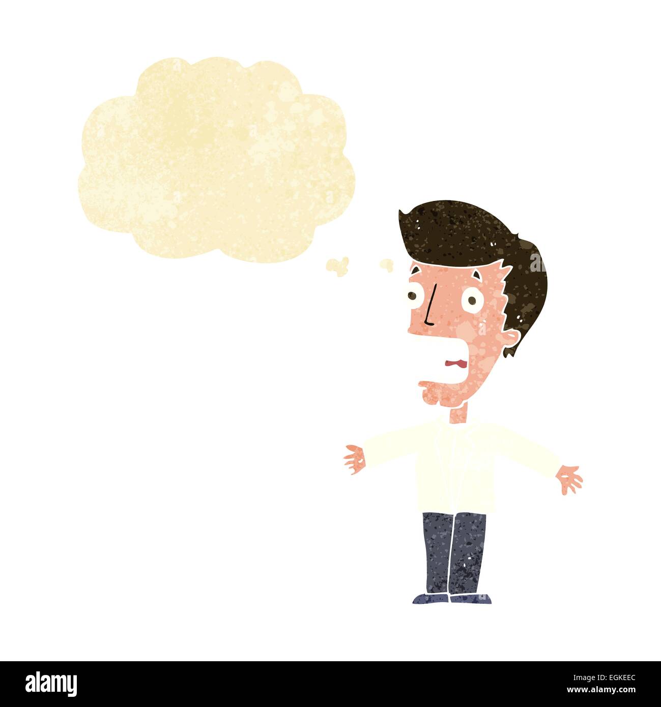 Cartoon screaming man bubble Stock Vector Images - Alamy