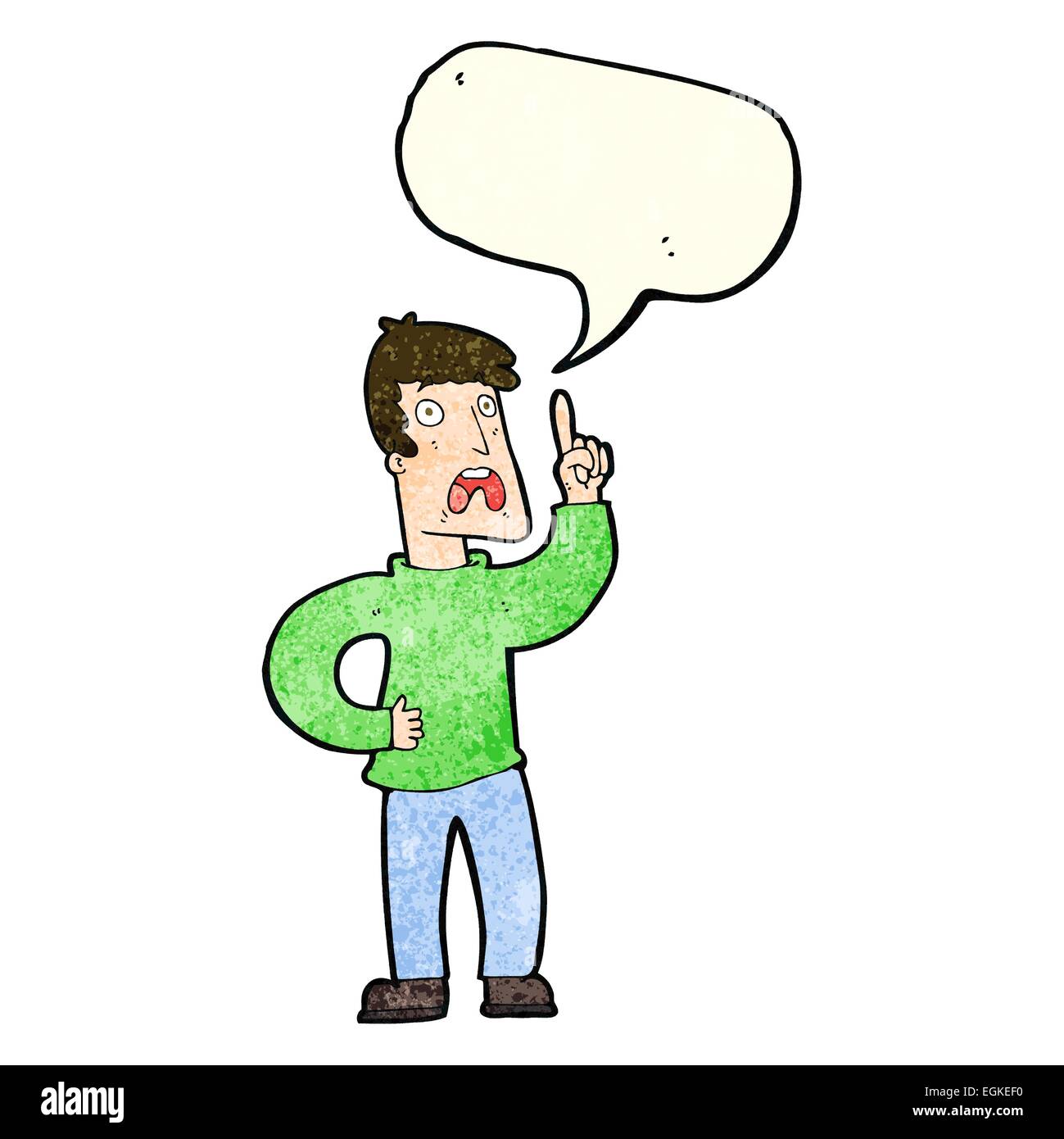 cartoon man with complaint with speech bubble Stock Vector Image & Art ...