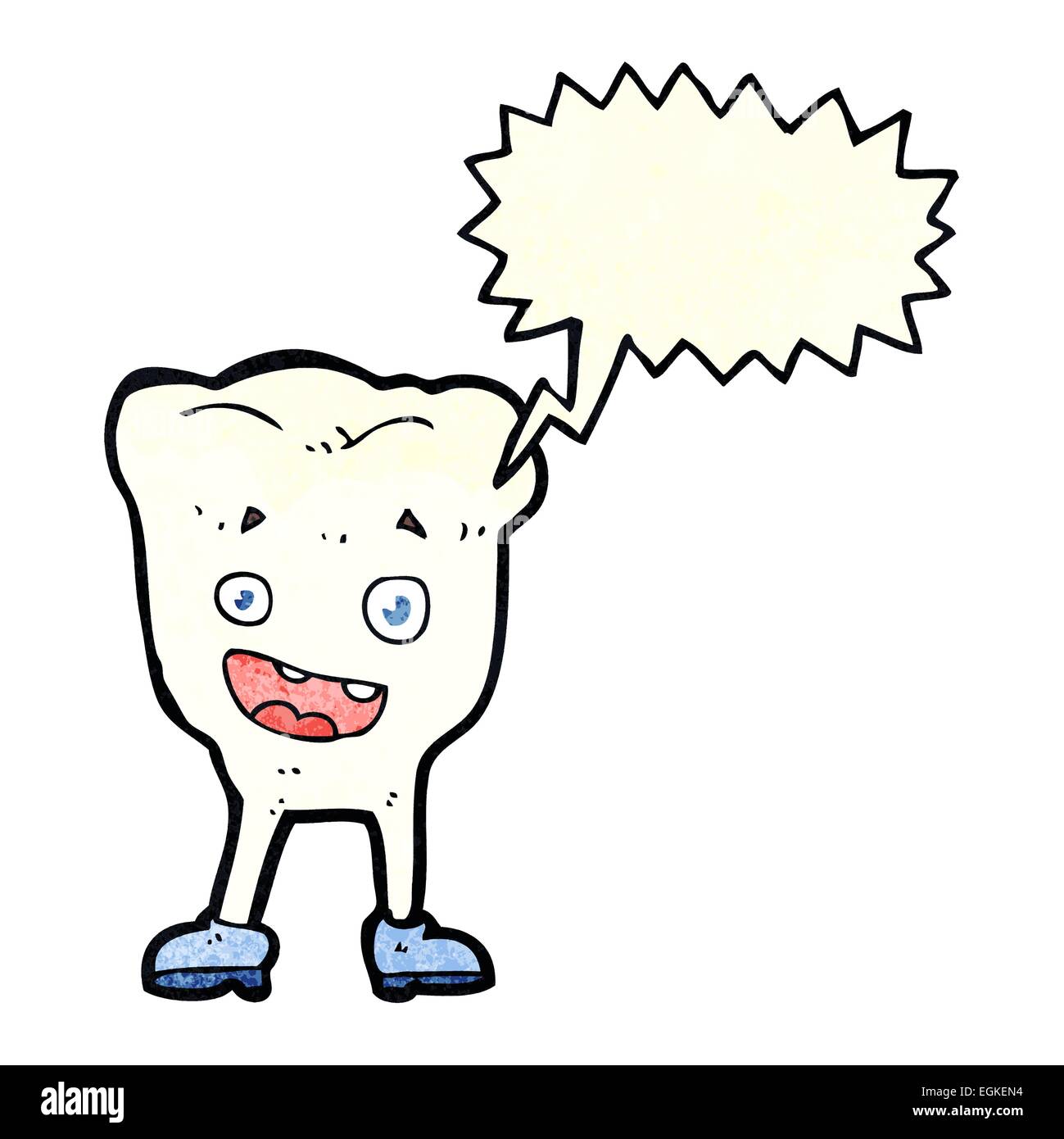 cartoon tooth with speech bubble Stock Vector Image & Art - Alamy