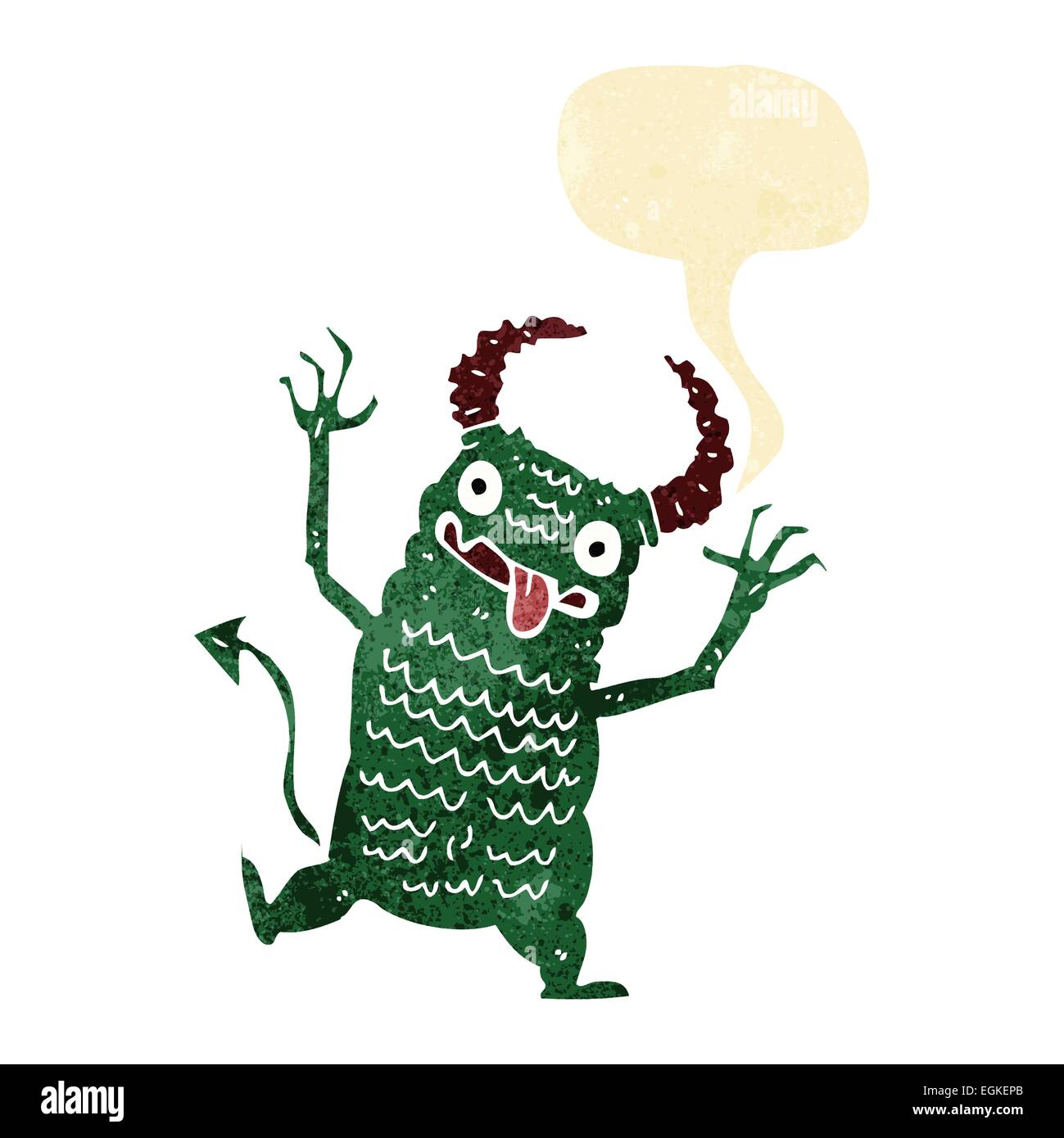 Cartoon demon speech bubble hi-res stock photography and images - Alamy