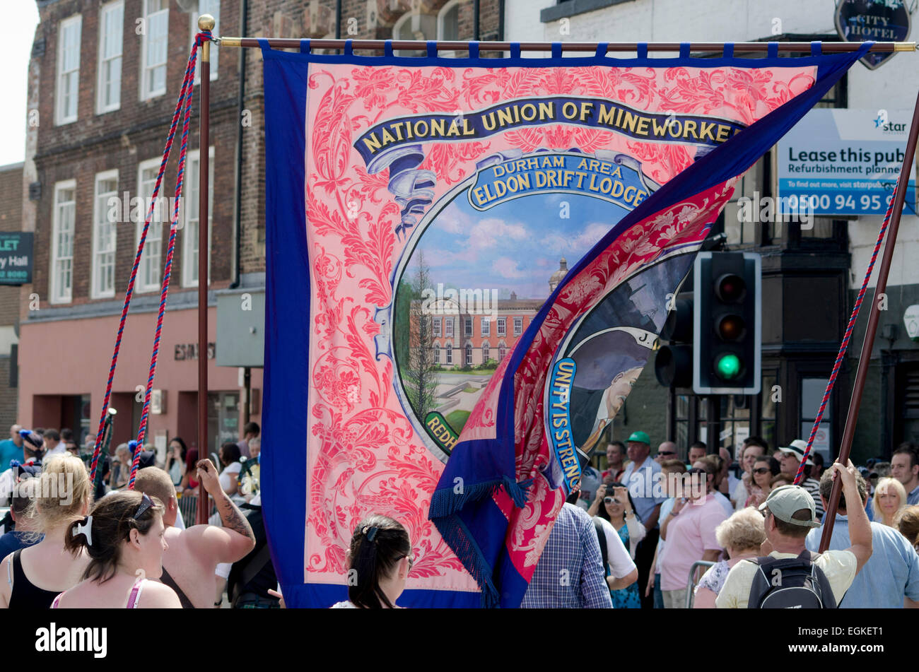 Durham miners gala hi-res stock photography and images - Alamy