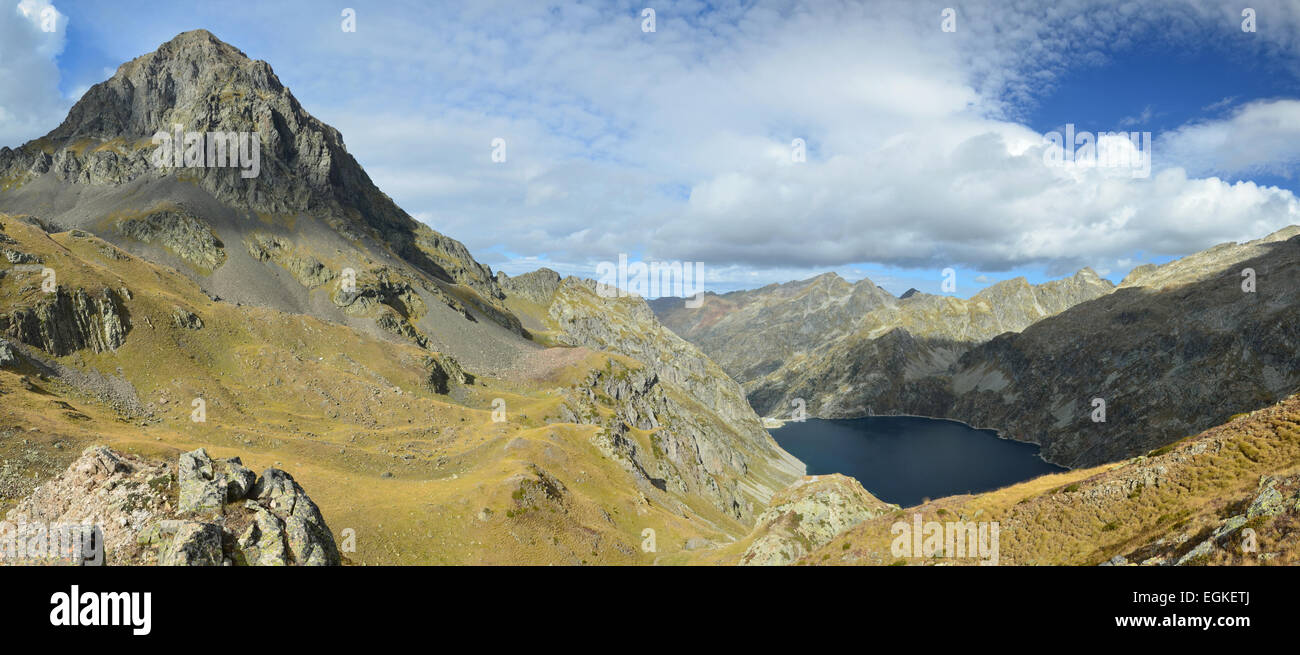 Panoramic view of the Atlantic Pyrenees, Bearn Stock Photo - Alamy