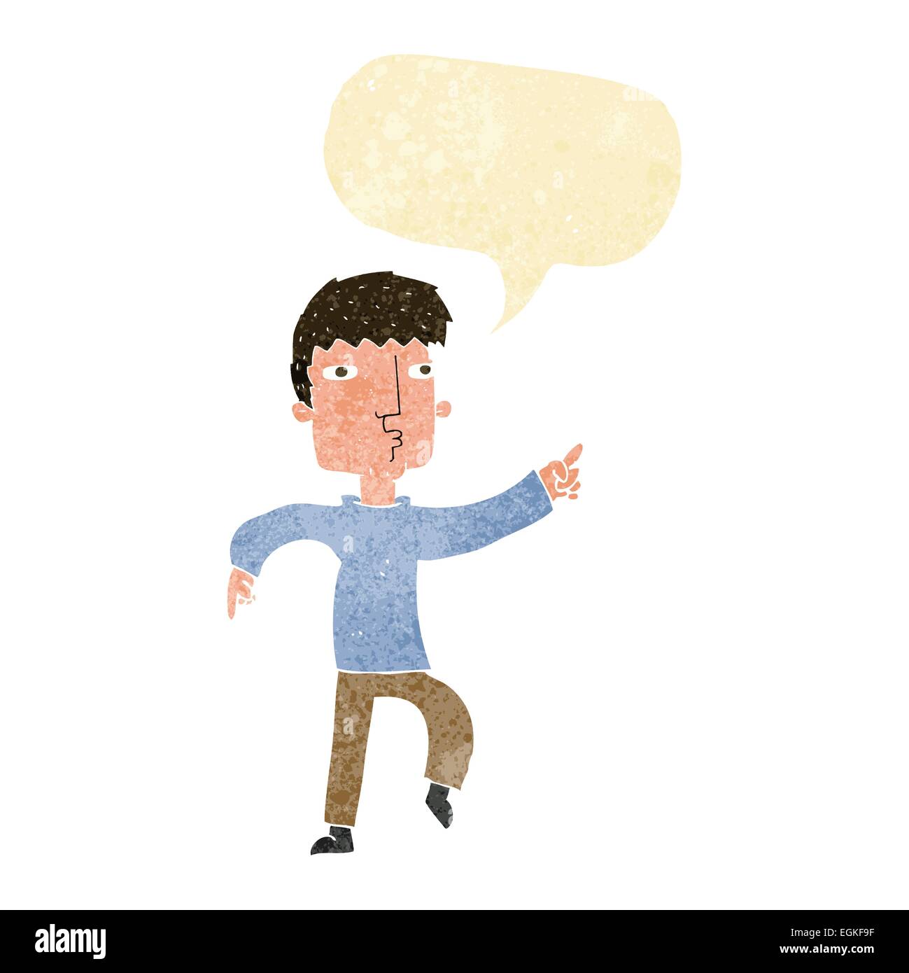 Cartoon dancing man bubble Cut Out Stock Images & Pictures - Alamy