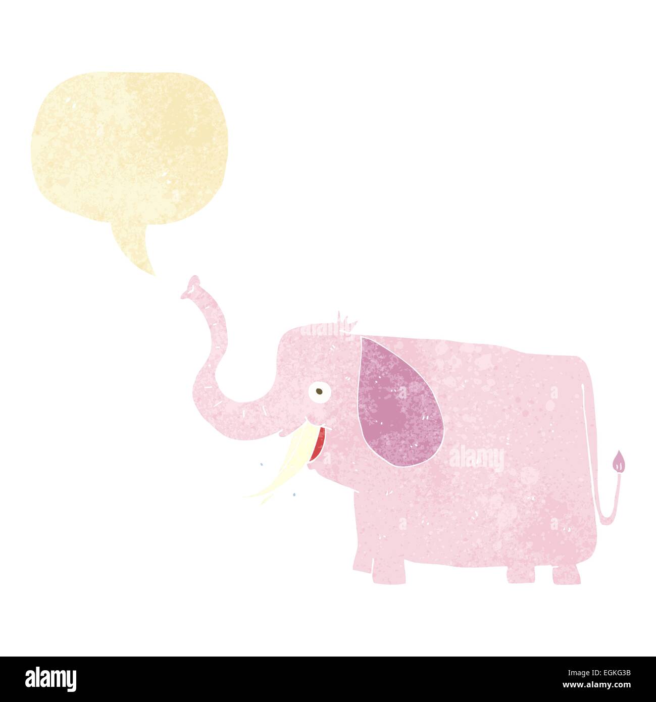 cartoon happy elephant with speech bubble Stock Vector Image & Art - Alamy