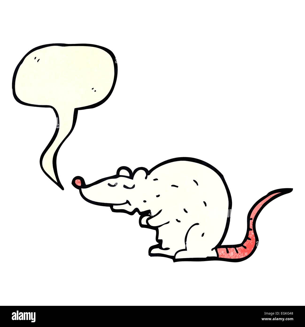 cartoon rat with speech bubble Stock Vector Image & Art - Alamy