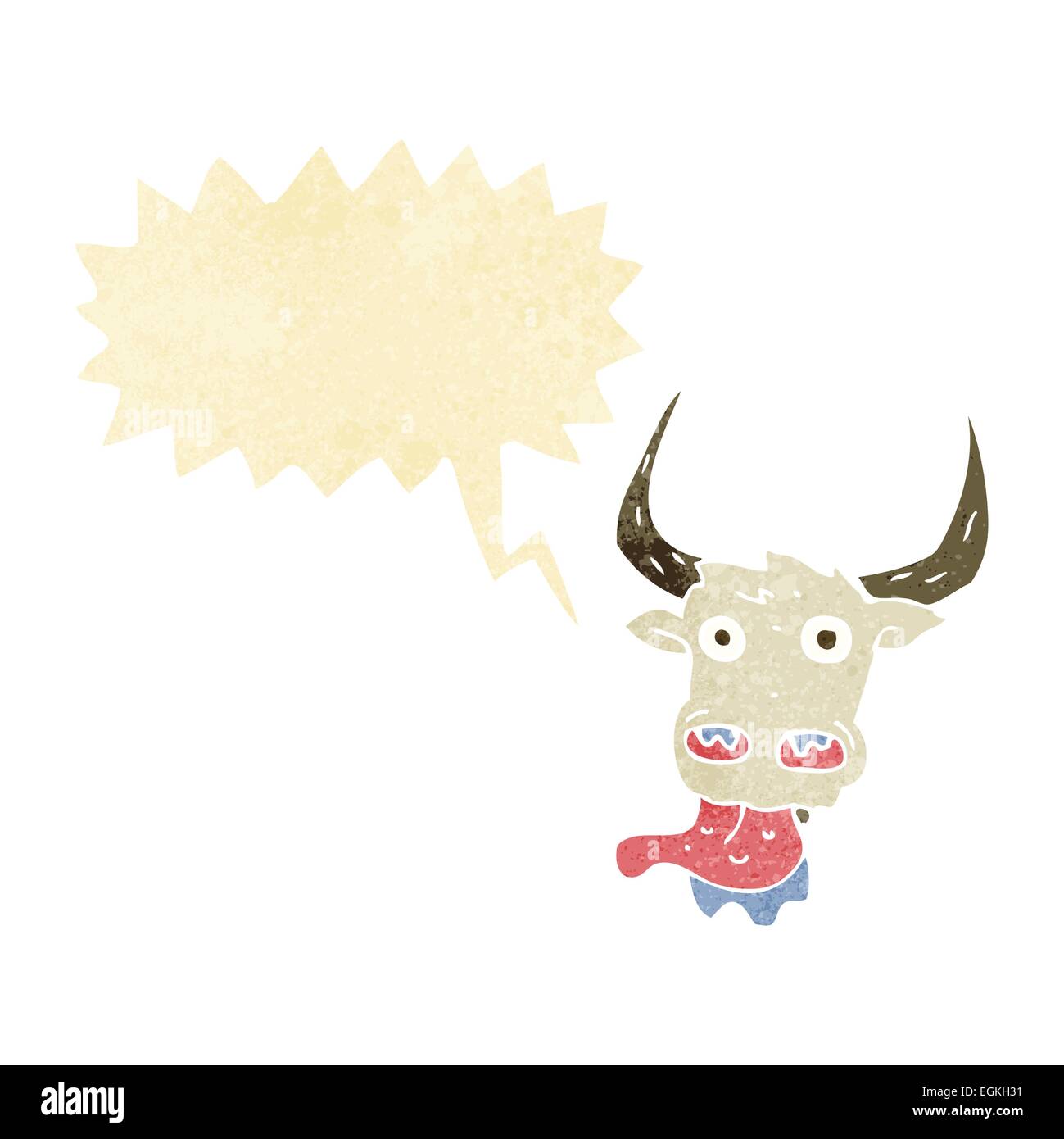 cartoon cow face with speech bubble Stock Vector Image & Art - Alamy