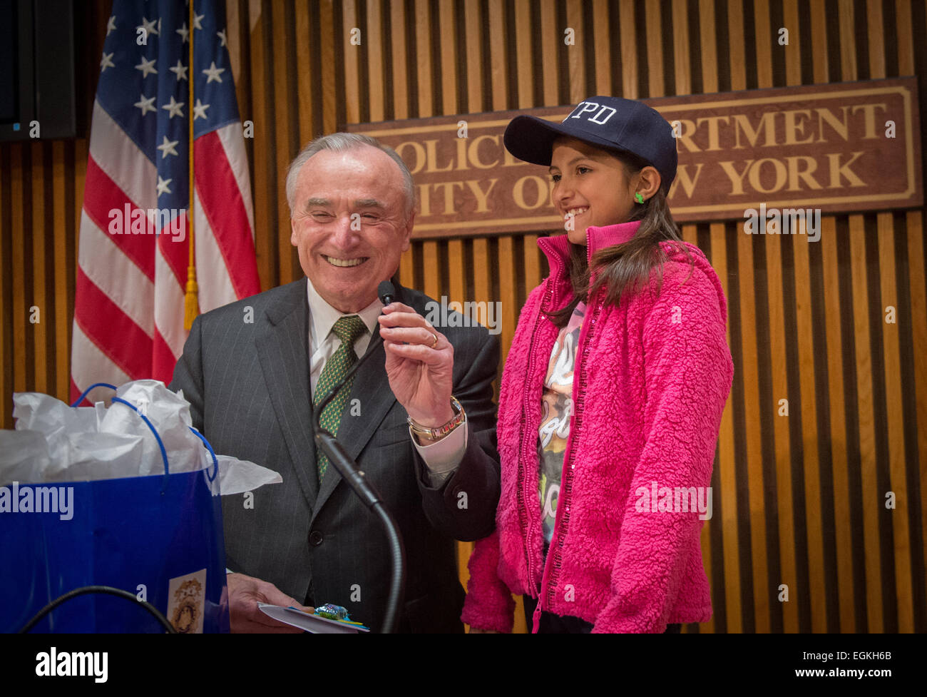 Manhattan, New York, USA. 25th Feb, 2015. NYPD Commissioner WILLIAM ...