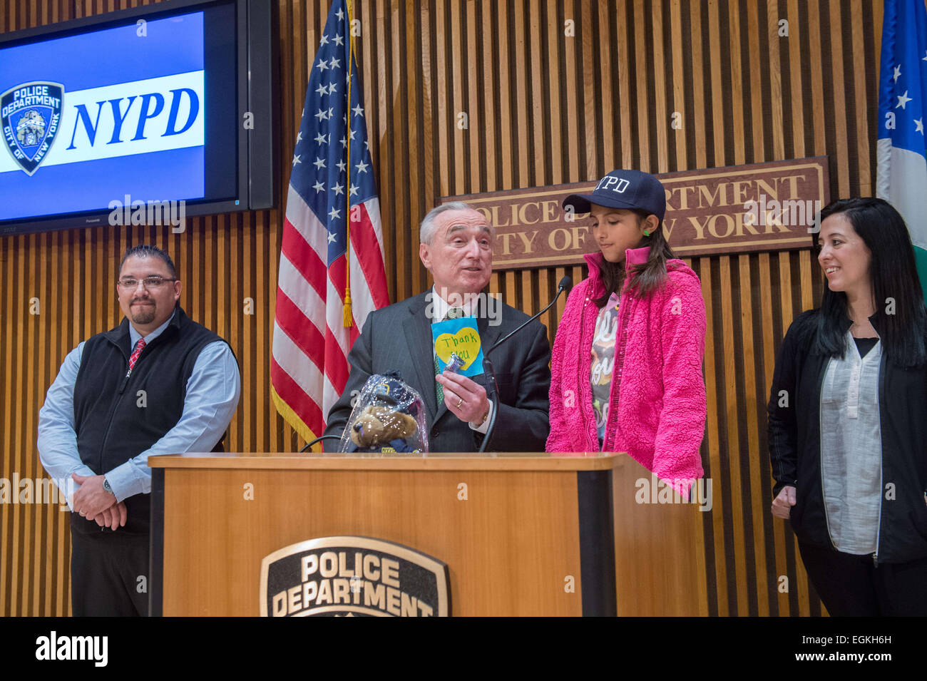 Manhattan, New York, USA. 25th Feb, 2015. SCOTT and DEBBIE SOLIS look ...