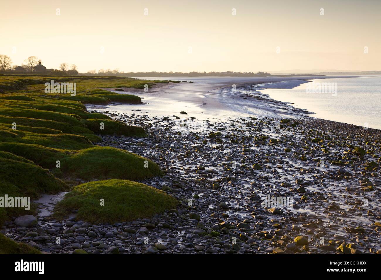 Shore line. Port Carlisle, Solway Coast, Cumbria, England, UK Stock ...