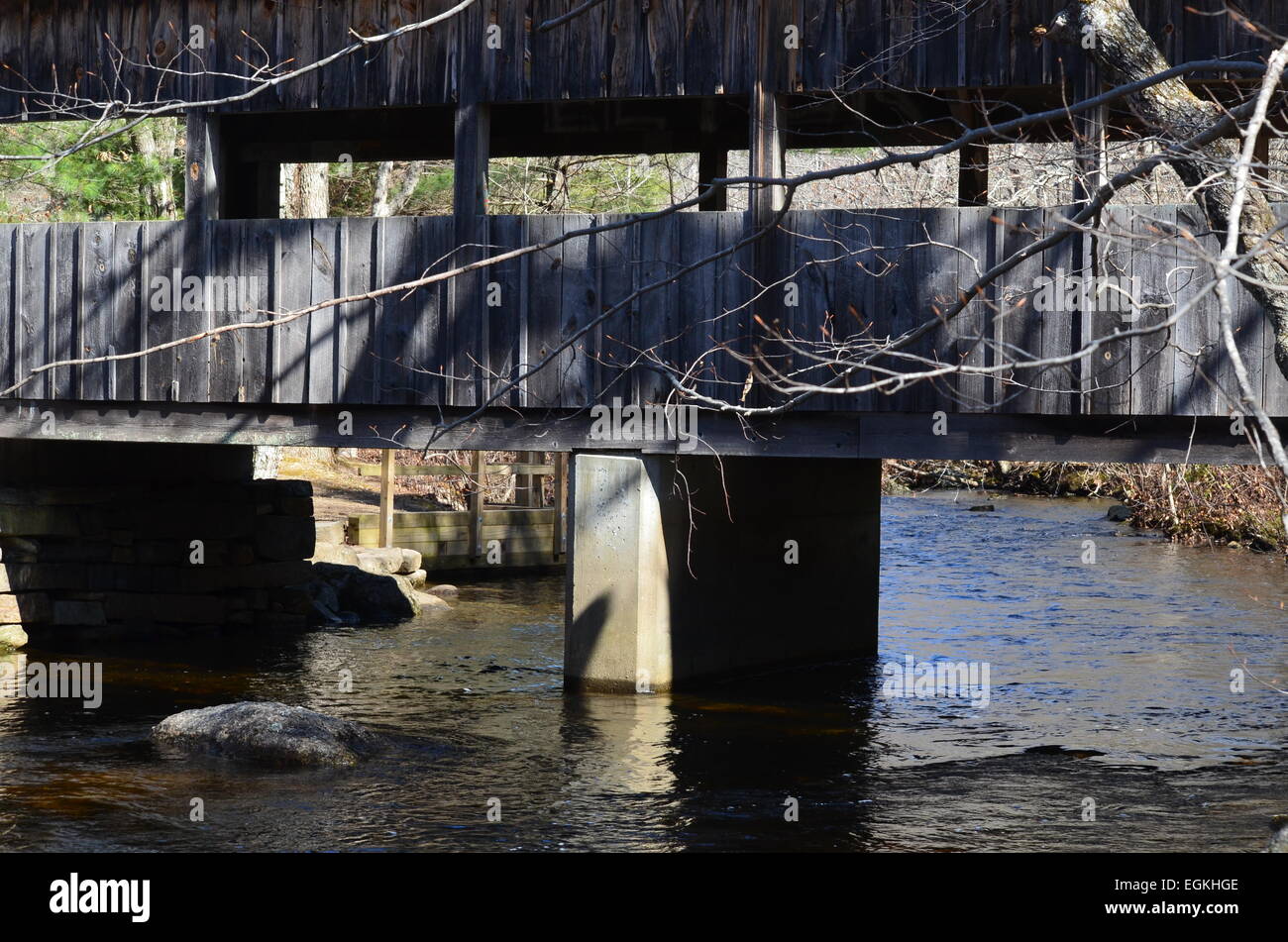 Wooden covered walkways hi-res stock photography and images - Alamy