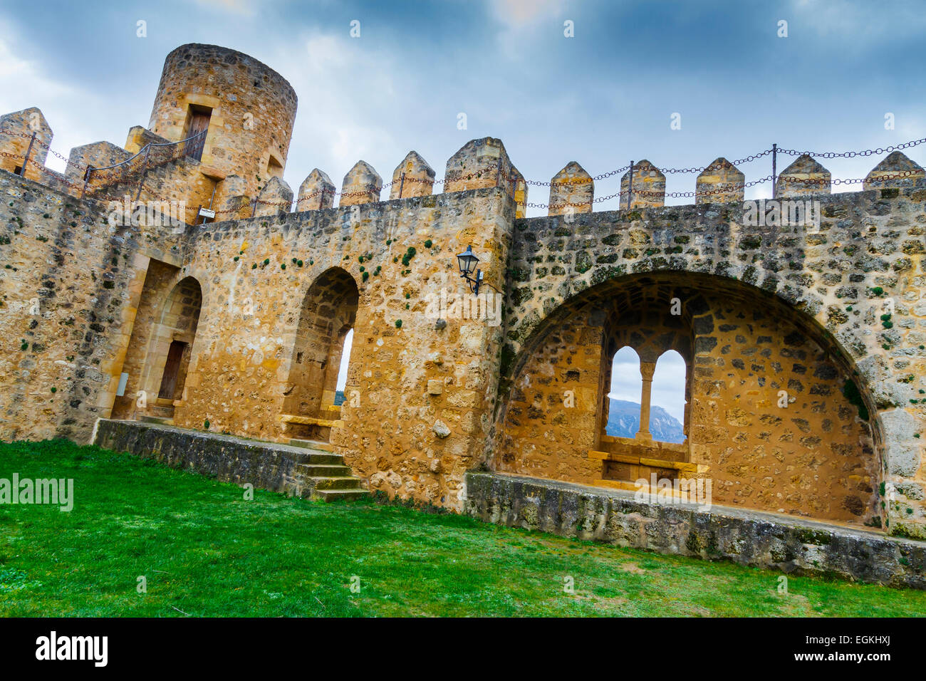 Castle. Frias, Burgos, Castile and Leon. Spain, Europe Stock Photo - Alamy