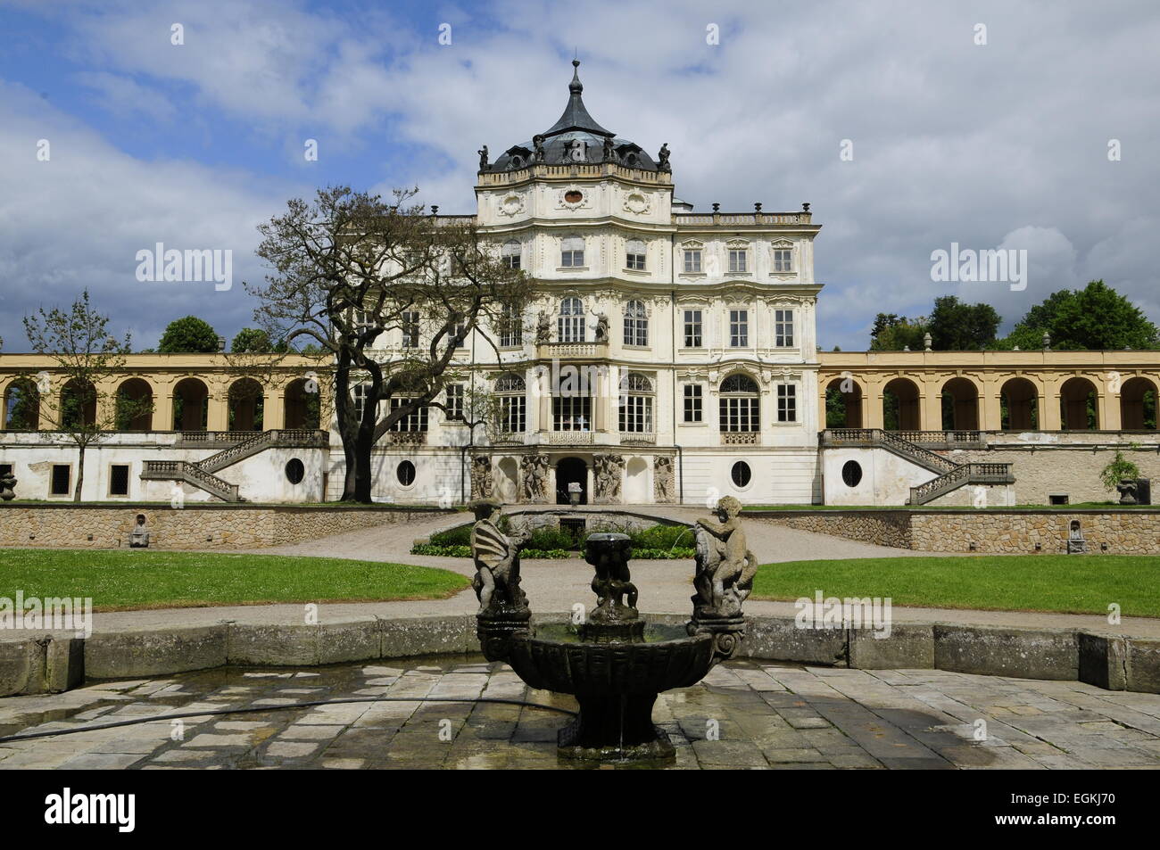 The Ploskovice Castle Stock Photo - Alamy