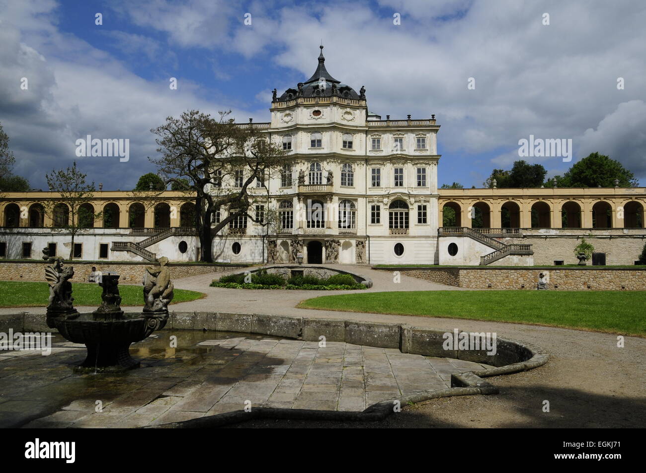 The Ploskovice Castle Stock Photo - Alamy