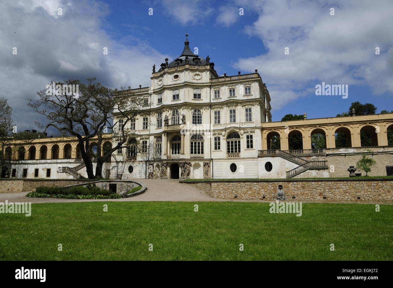 The Ploskovice Castle Stock Photo - Alamy