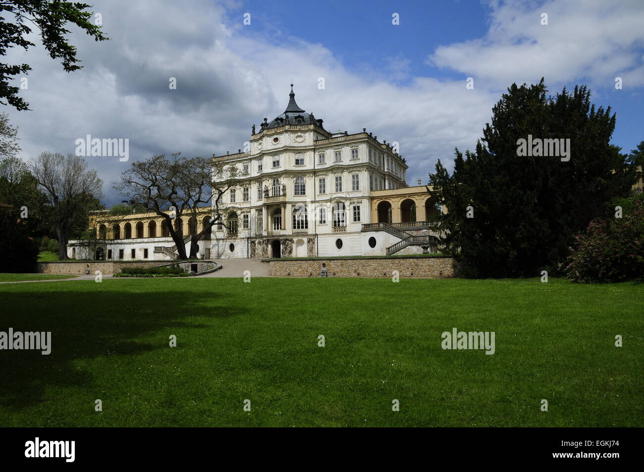 The Ploskovice Castle Stock Photo - Alamy
