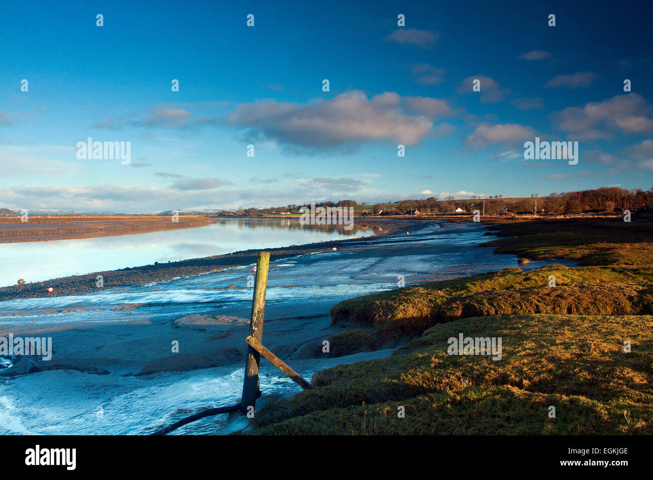 The River Nith at dawn from Glencaple, Galloway Stock Photo - Alamy