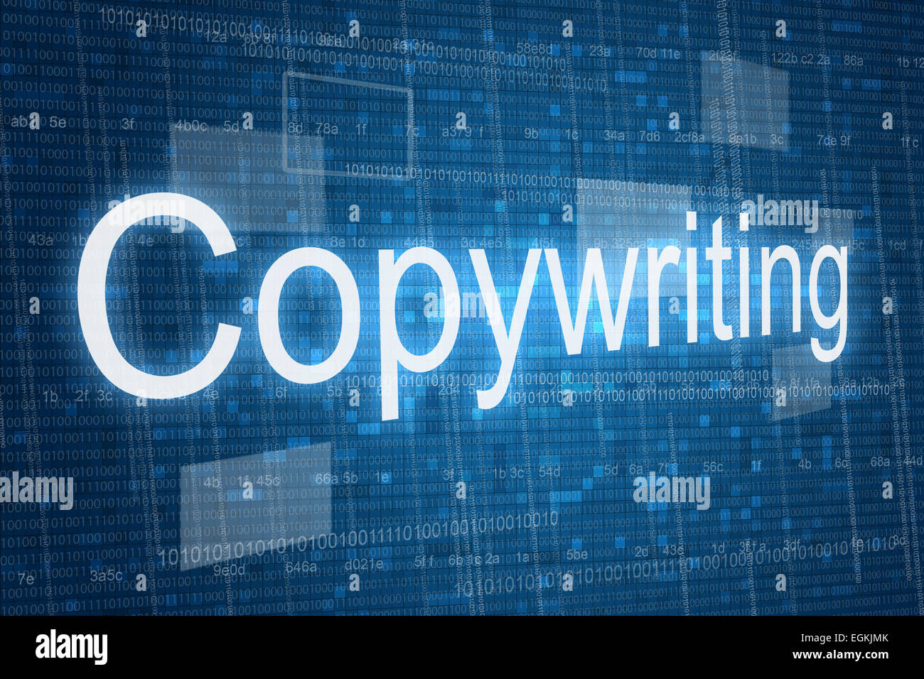 Copywriting word on digital background Stock Photo - Alamy