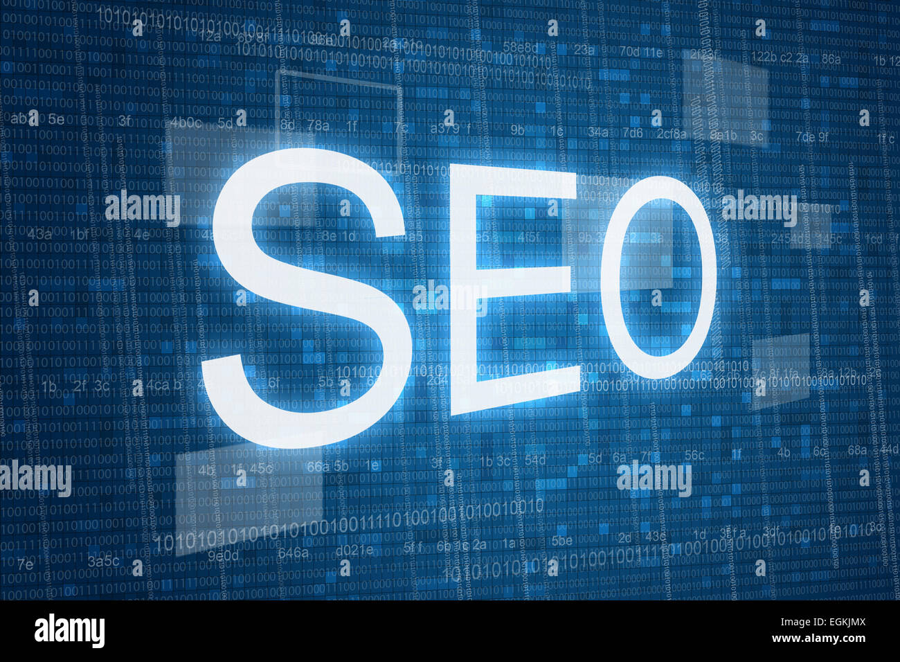 SEO concept on digital background Stock Photo - Alamy