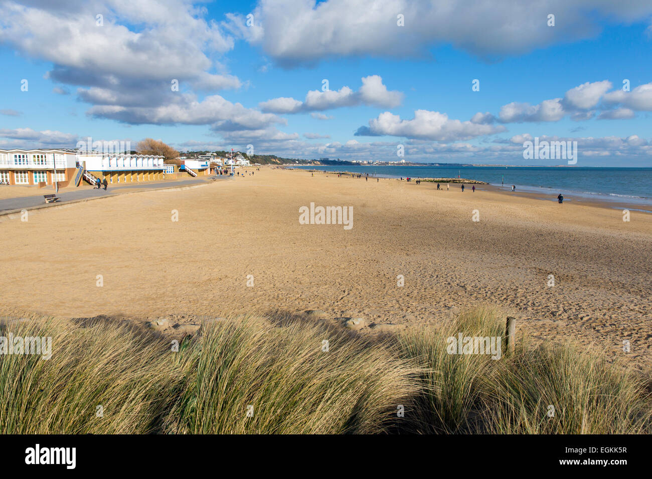Sandbanks beach Poole Dorset England UK popular tourist destination on ...
