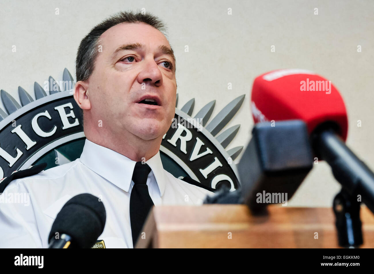 14th January 2013, Belfast, Northern Ireland. Chief Constable Matt ...