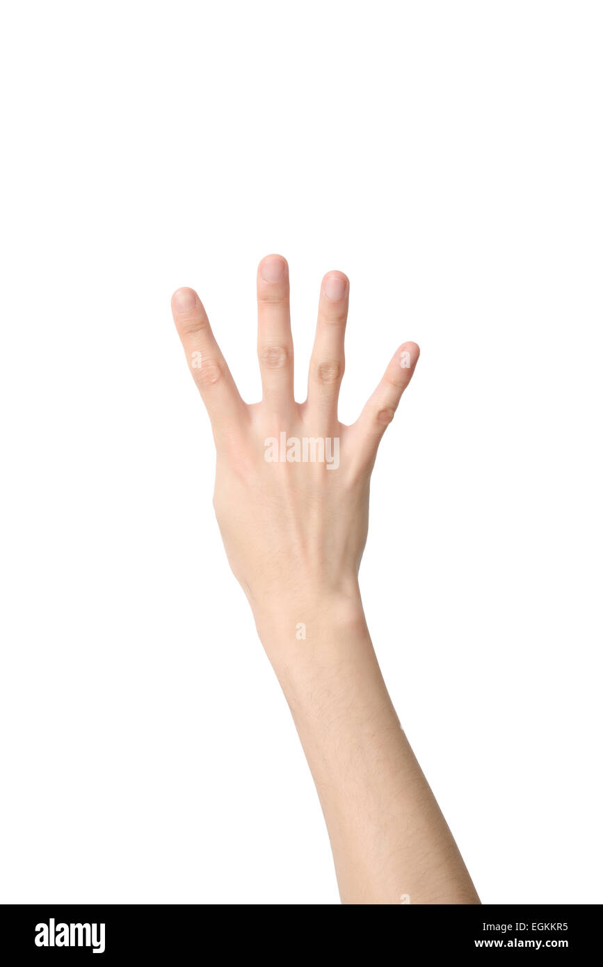 Four Hand Sign High Resolution Stock Photography and Images - Alamy