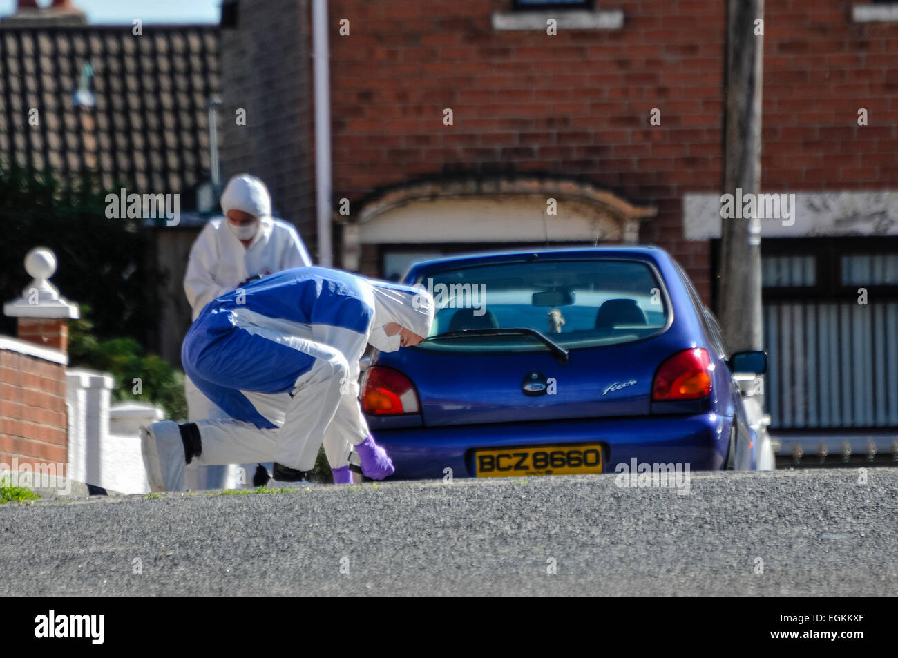 Forensics Police White Boiler Suit High Resolution Stock Photography ...